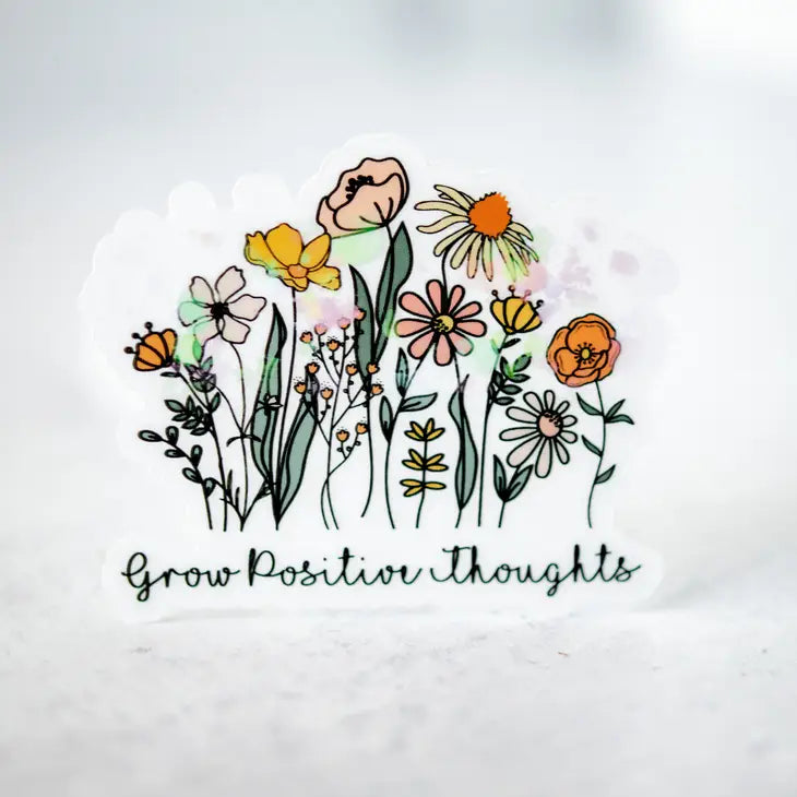 Grow Positive Thoughts Sticker – Tickledpinkshoppe