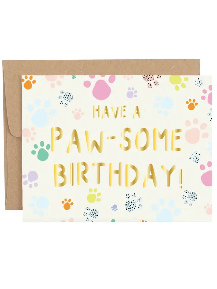 Have A Paw-Some Birthday Greeting Card – Tickledpinkshoppe