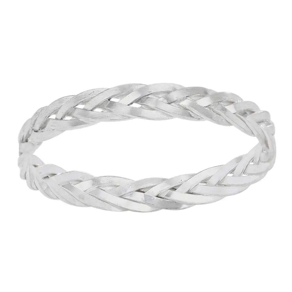 Sterling Silver Braid Ring – Tickledpinkshoppe