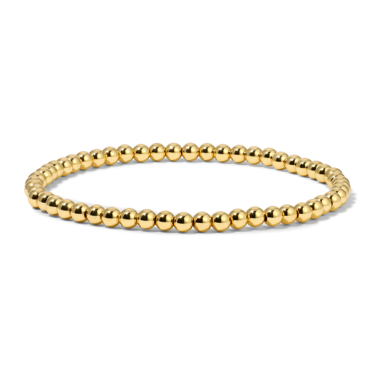 Small Gold Round Bead Bracelet – Tickledpinkshoppe