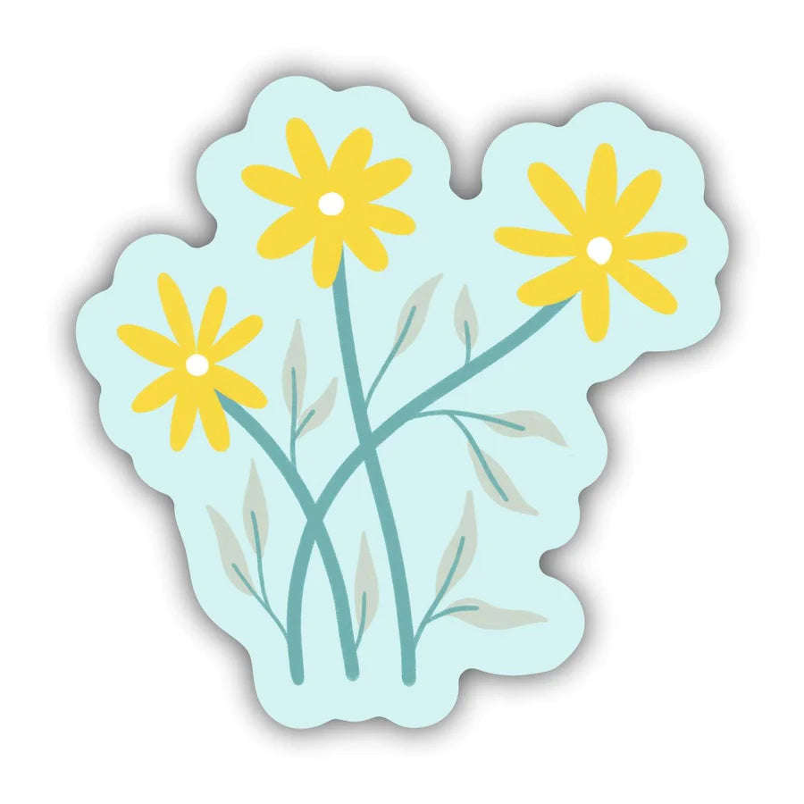 Daisy Sticker Blue – Tickledpinkshoppe